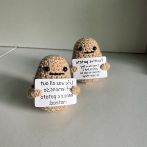 Crochet Positive Poo, Cute Poo Decor, Crochet Emotional Support Poo ...