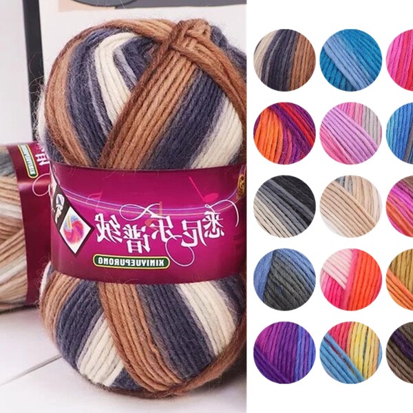 Multicolor Wool Yarn - Etsy
