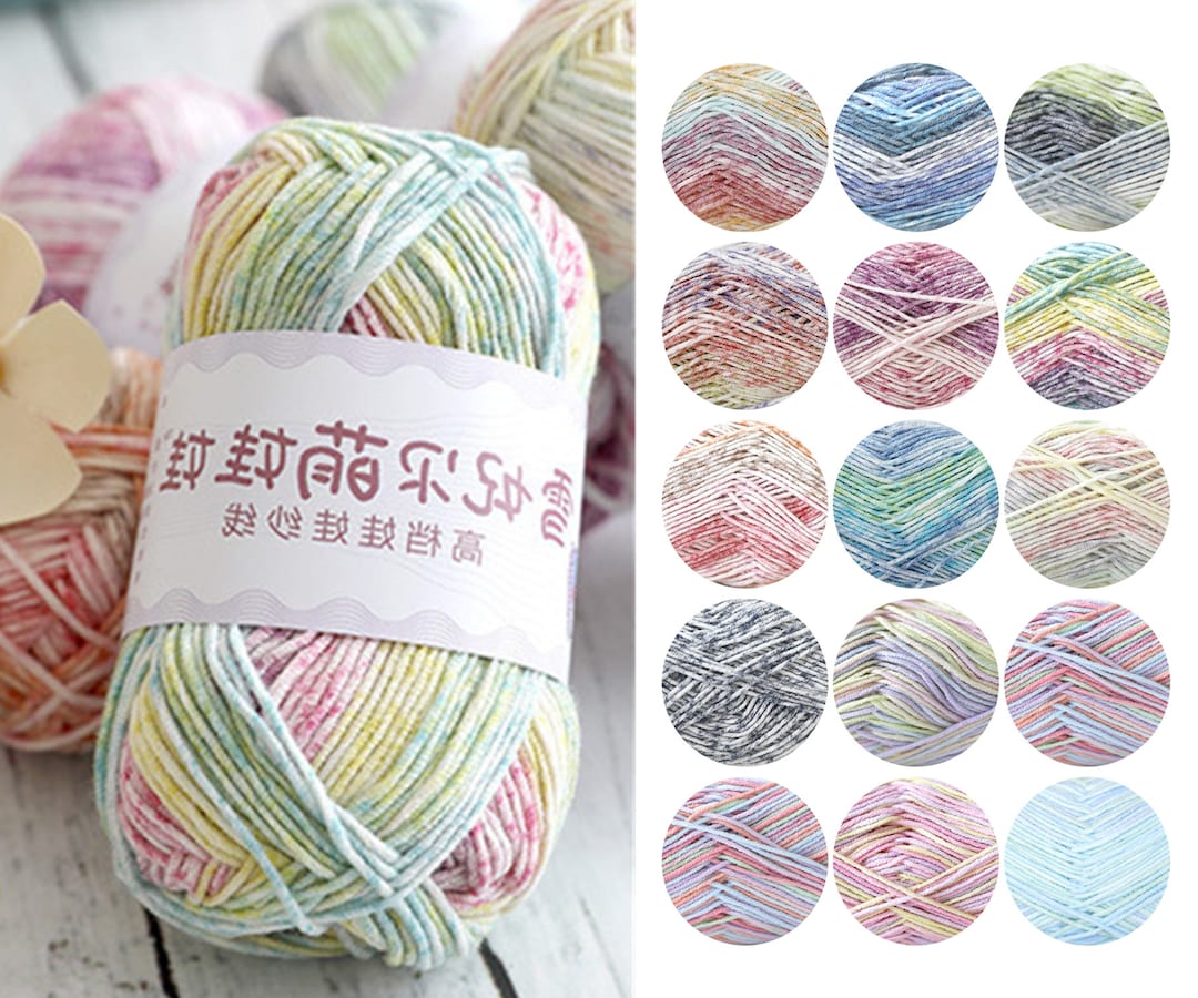 4 Ply Soft Milk Cotton Yarn 40 Grams Yarn for Crochet & - Etsy