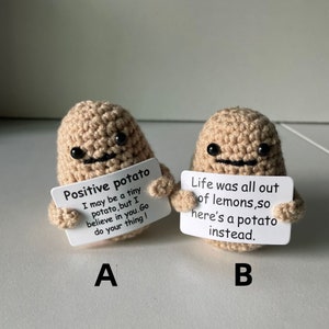 Crochet Positive Poo, Cute Poo Decor, Crochet Emotional Support Poo ...