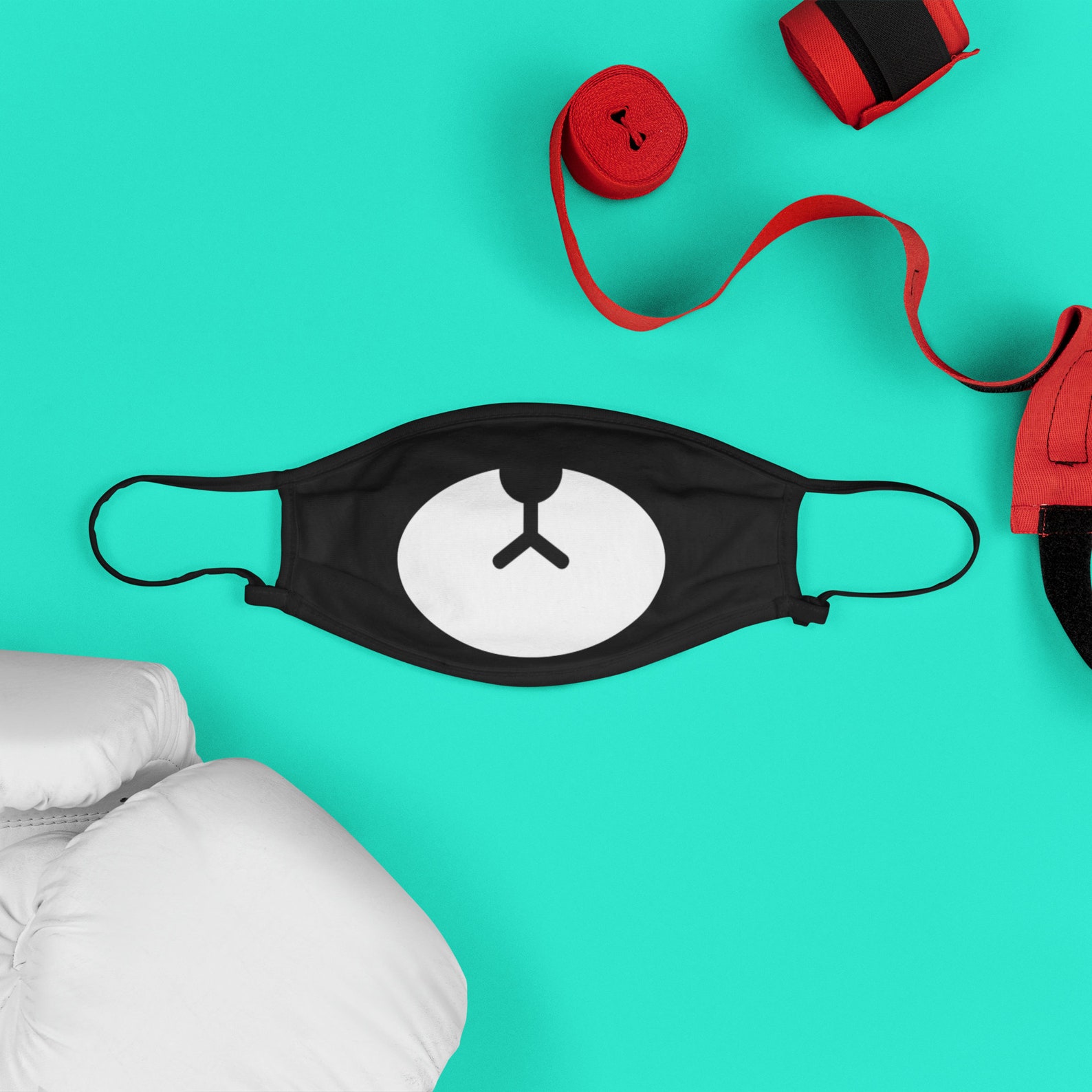 Cat Face Mouth Face Mask UwU Mask Emoji Face Mask | Etsy