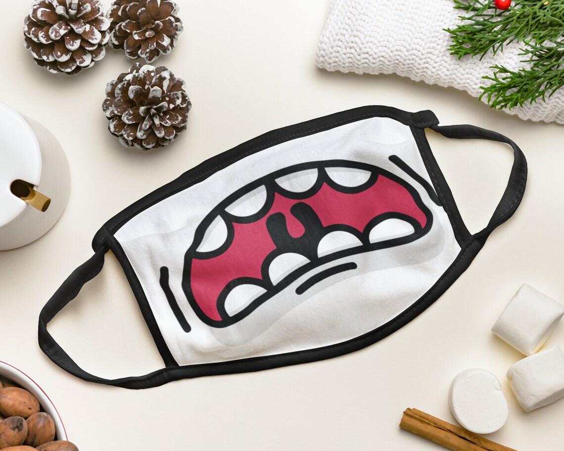 Screaming Mouth Face Mask UwU Mask Emoji Face Mask | Etsy