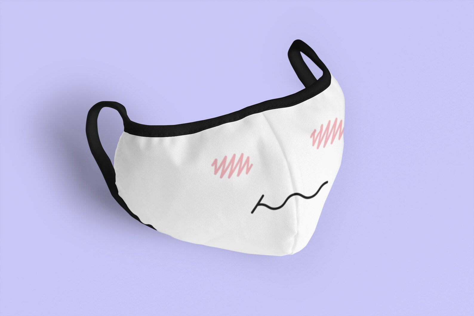 Blushing Smiling Mouth Face Mask UwU Mask Emoji Face Mask | Etsy