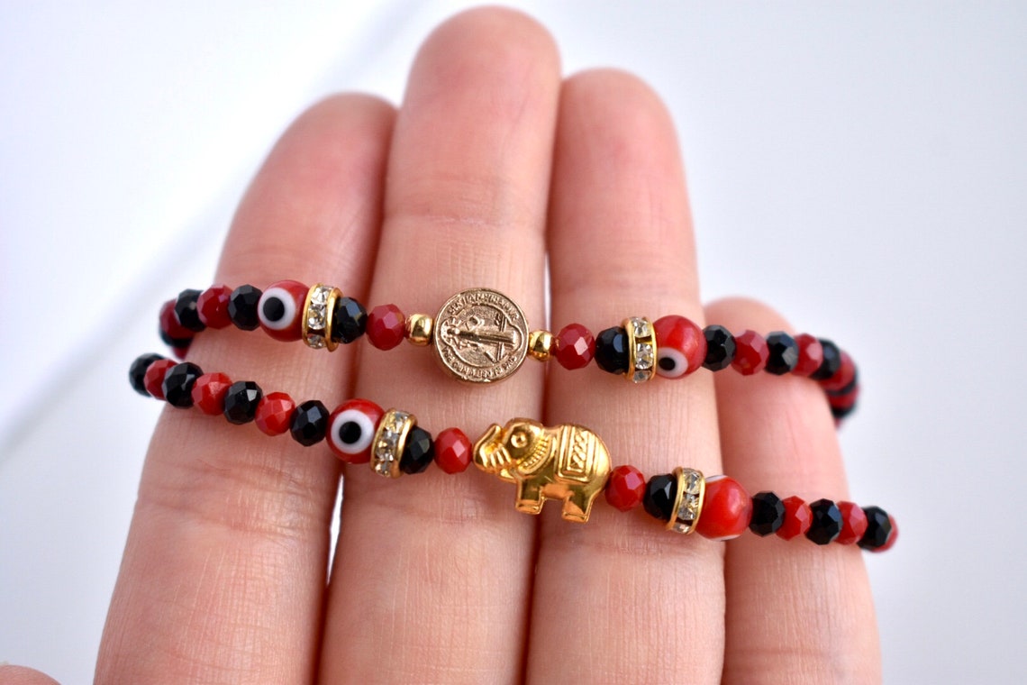 Evil Eye Bracelet Evil Eye Protection Bracelet Saint - Etsy