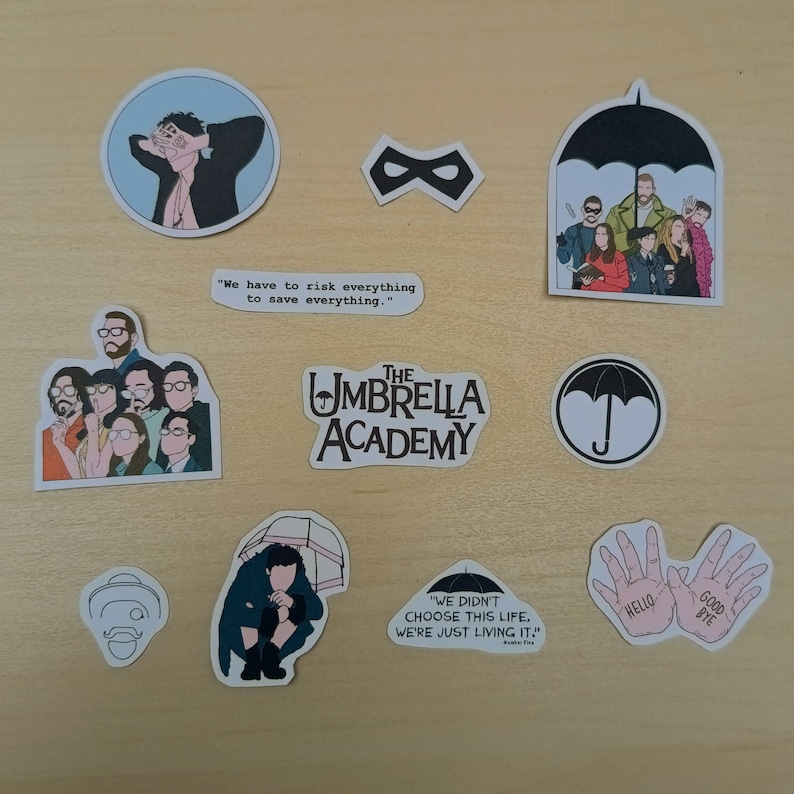 The Umbrella Academy Sticker Pack - Etsy
