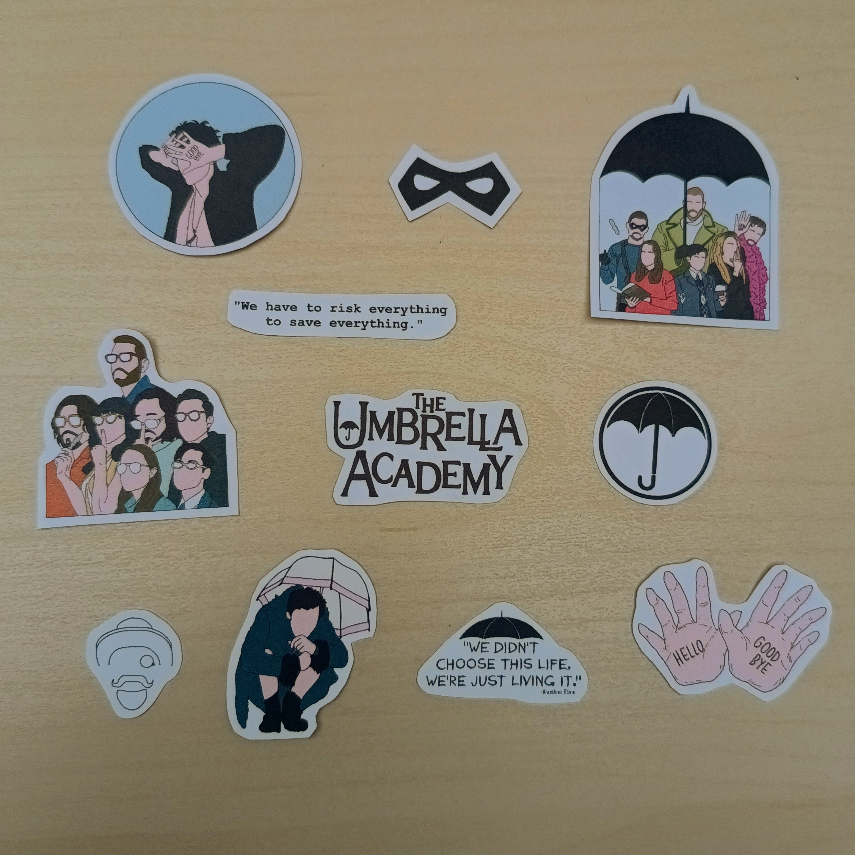 The Umbrella Academy Sticker Pack - Etsy