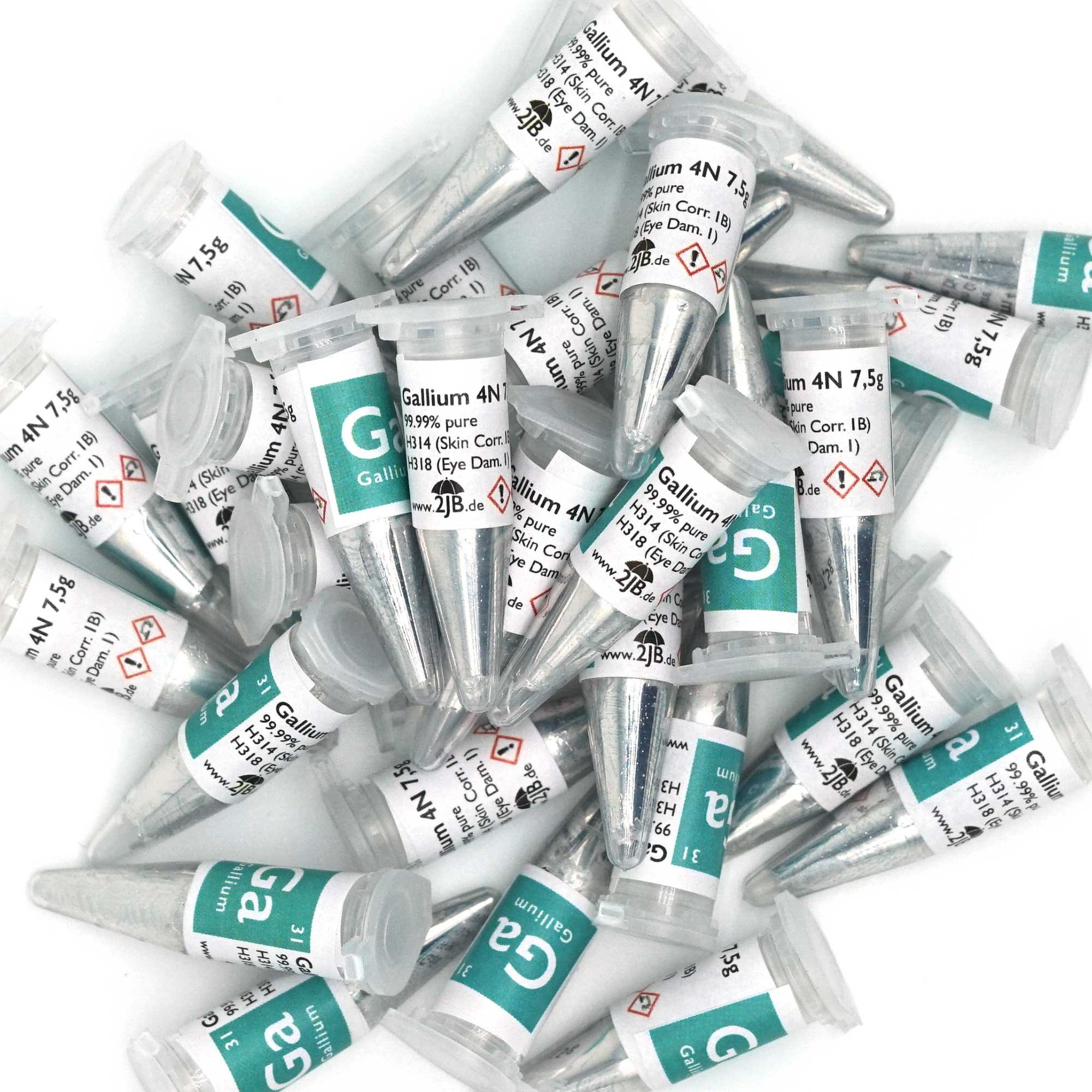 High Purity Gallium Metal of 99.99% 7.5g Each Liquid Metal Melted ...