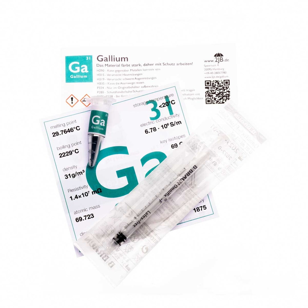 High Purity Gallium Metal of 99.99% 7.5g Each Liquid Metal Melted ...