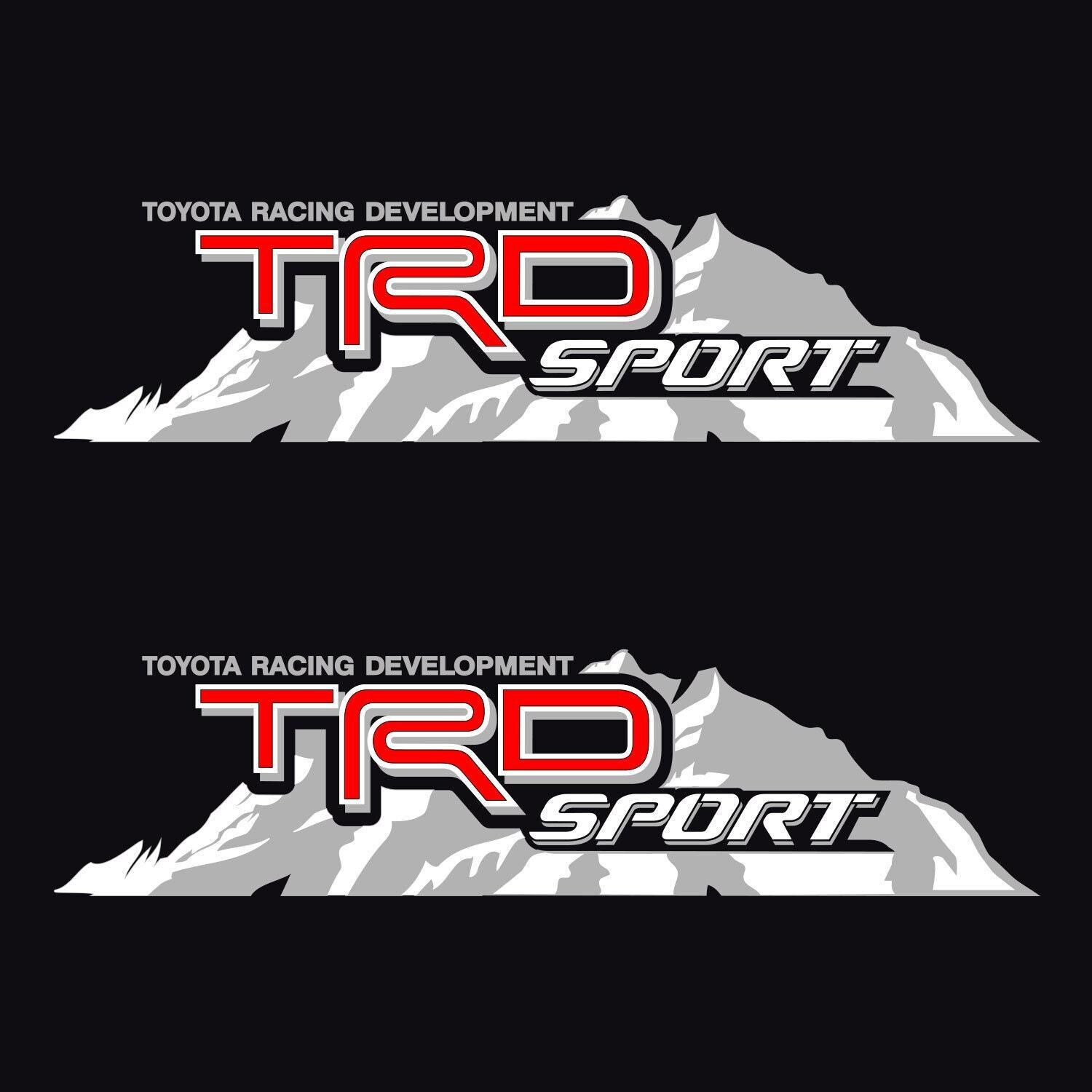 Toyota Racing Development TRD Sport Mountain Decals - Etsy