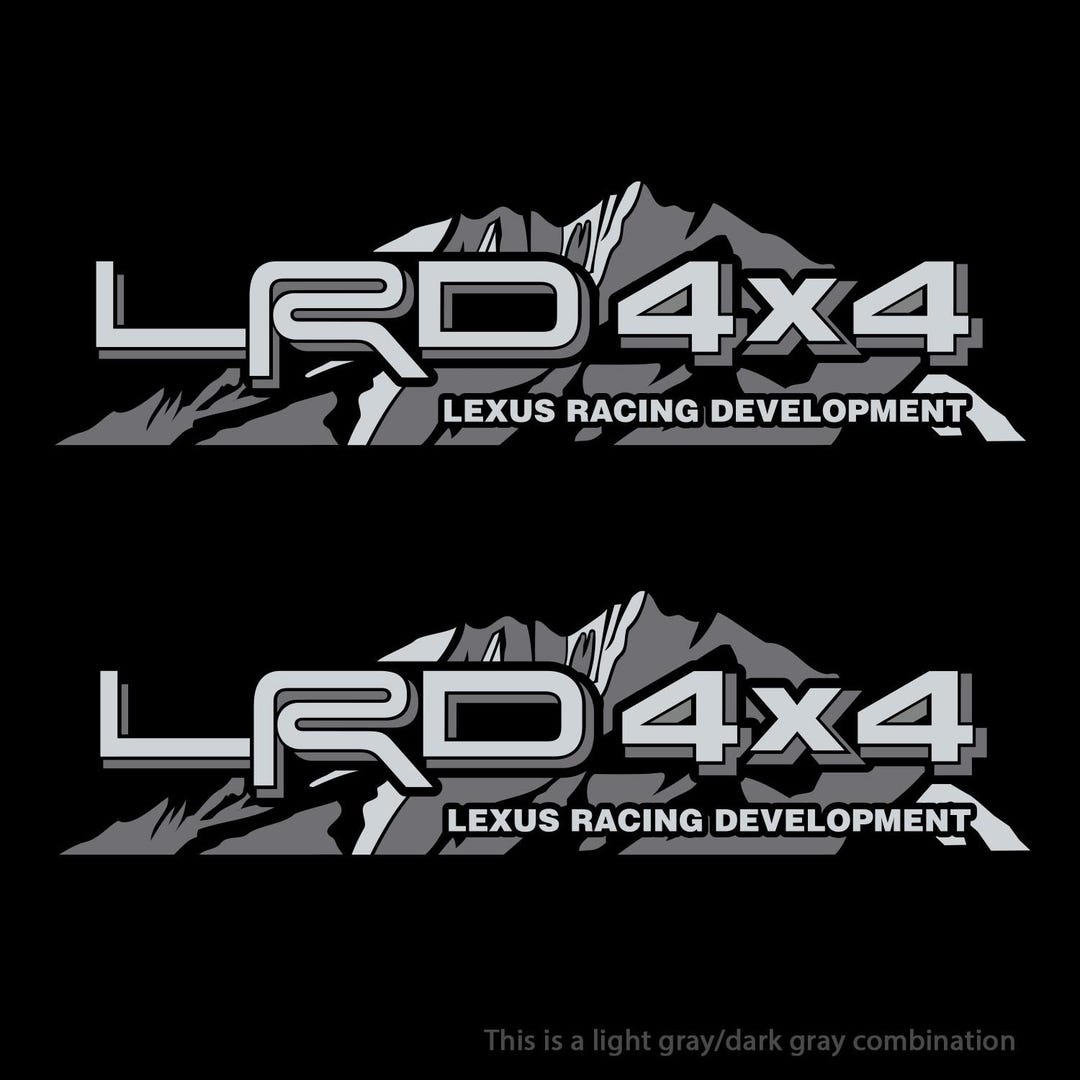 LRD 4x4 Lexus Racing Development Mountain - 21" X 5.7" - Etsy