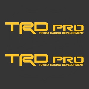 TRD PRO Toyota Racing Development Decals 18 X 2.7 - Etsy