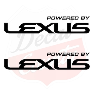 Powered by Lexus Decals Set - Etsy