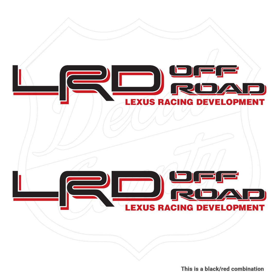 LRD off Road Lexus Racing Development 15.5 X 2.5 - Etsy