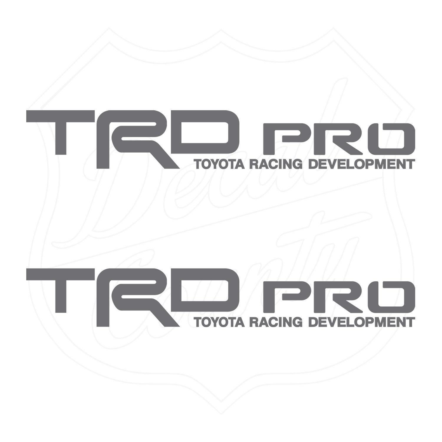 TRD PRO Toyota Racing Development Decals 18" X 2.7" - Etsy