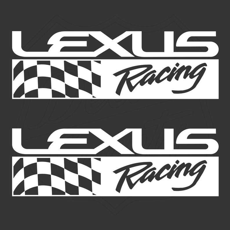 Lexus Racing Motor Sport Flag Decal Set - Etsy