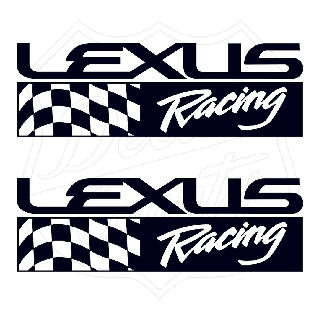 Lexus Racing Motor Sport Flag Decal Set - Etsy