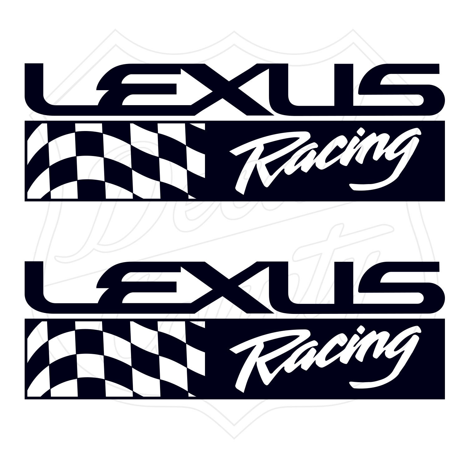 Lexus Racing Motor Sport Flag Decal Set - Etsy