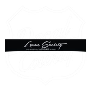Lexus Society Powered by Lexus Windshield Decal - 2 Colors - Etsy