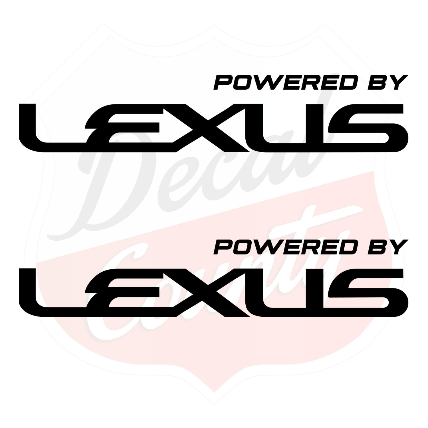 Powered by Lexus Decals Set - Etsy
