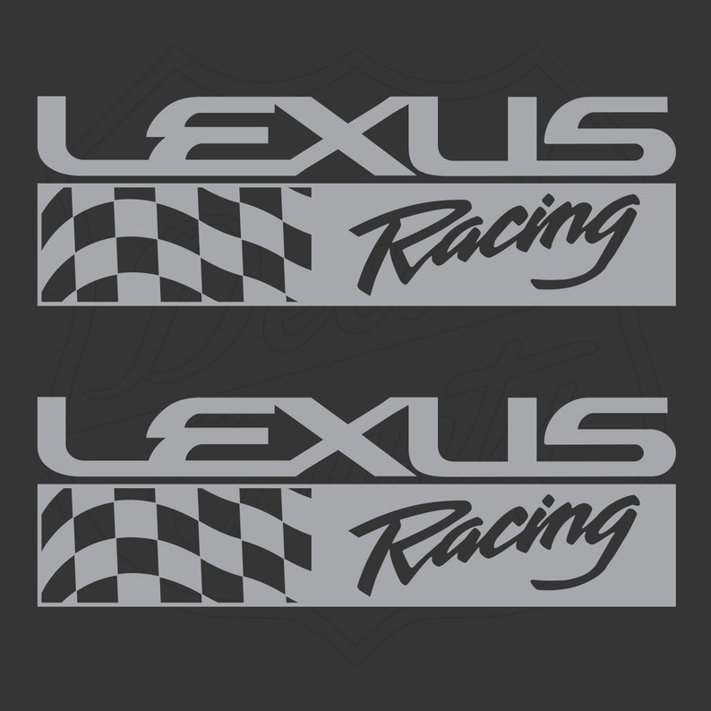 Lexus Racing Motor Sport Flag Decal Set - Etsy