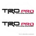 TRD PRO Toyota Racing Development Decals 18 X 2.7 - Etsy