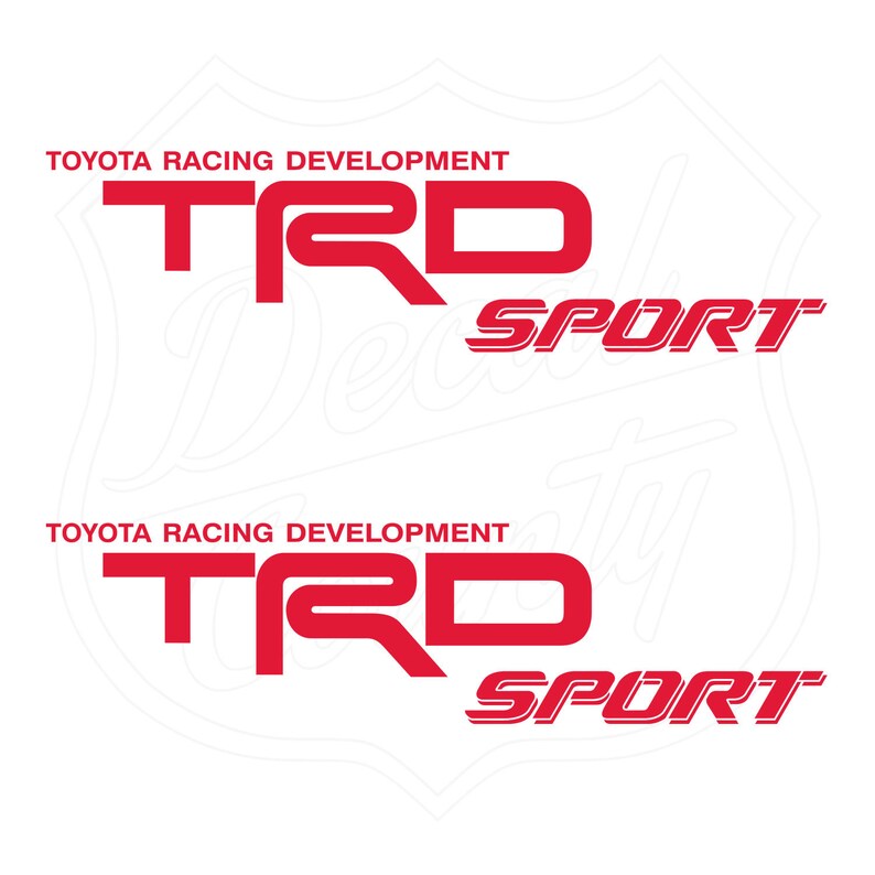 Toyota Racing Development TRD Sport Decals - Etsy