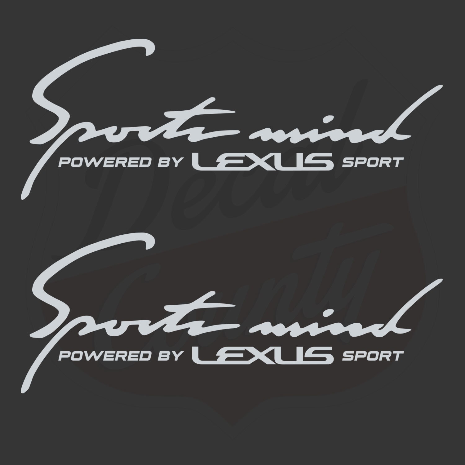 Sports Mind Powered by Lexus Sport Decals Set - Etsy