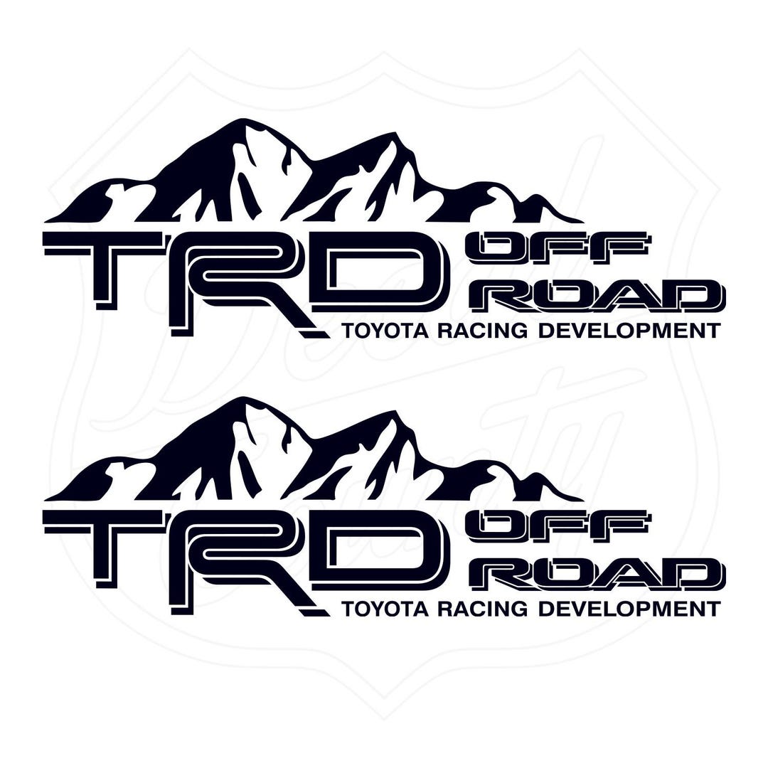 Toyota TRD off Road Mountain Decals - 20x6.4 Inches - Etsy