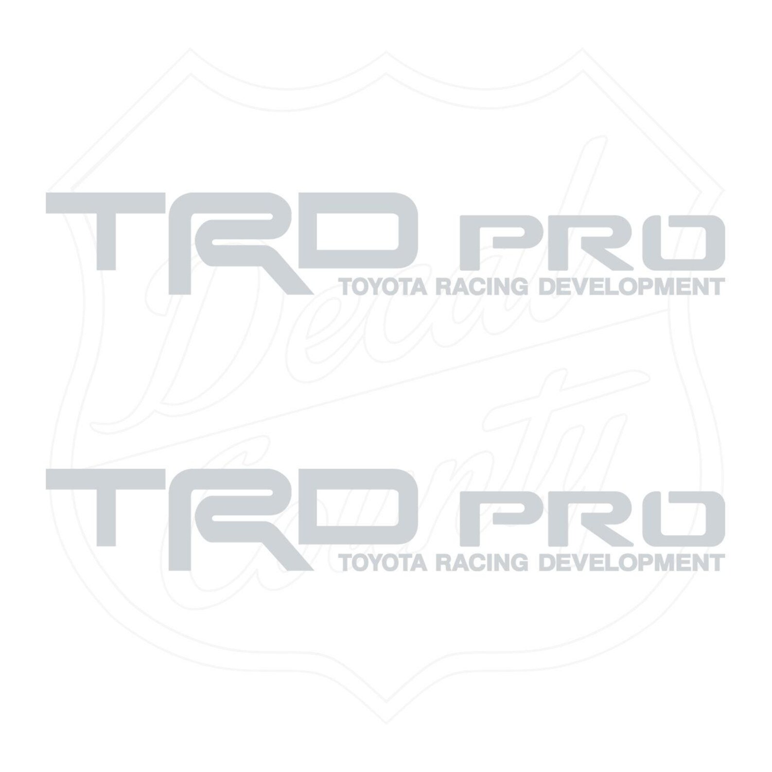 TRD PRO Toyota Racing Development Decals 18" X 2.7" - Etsy