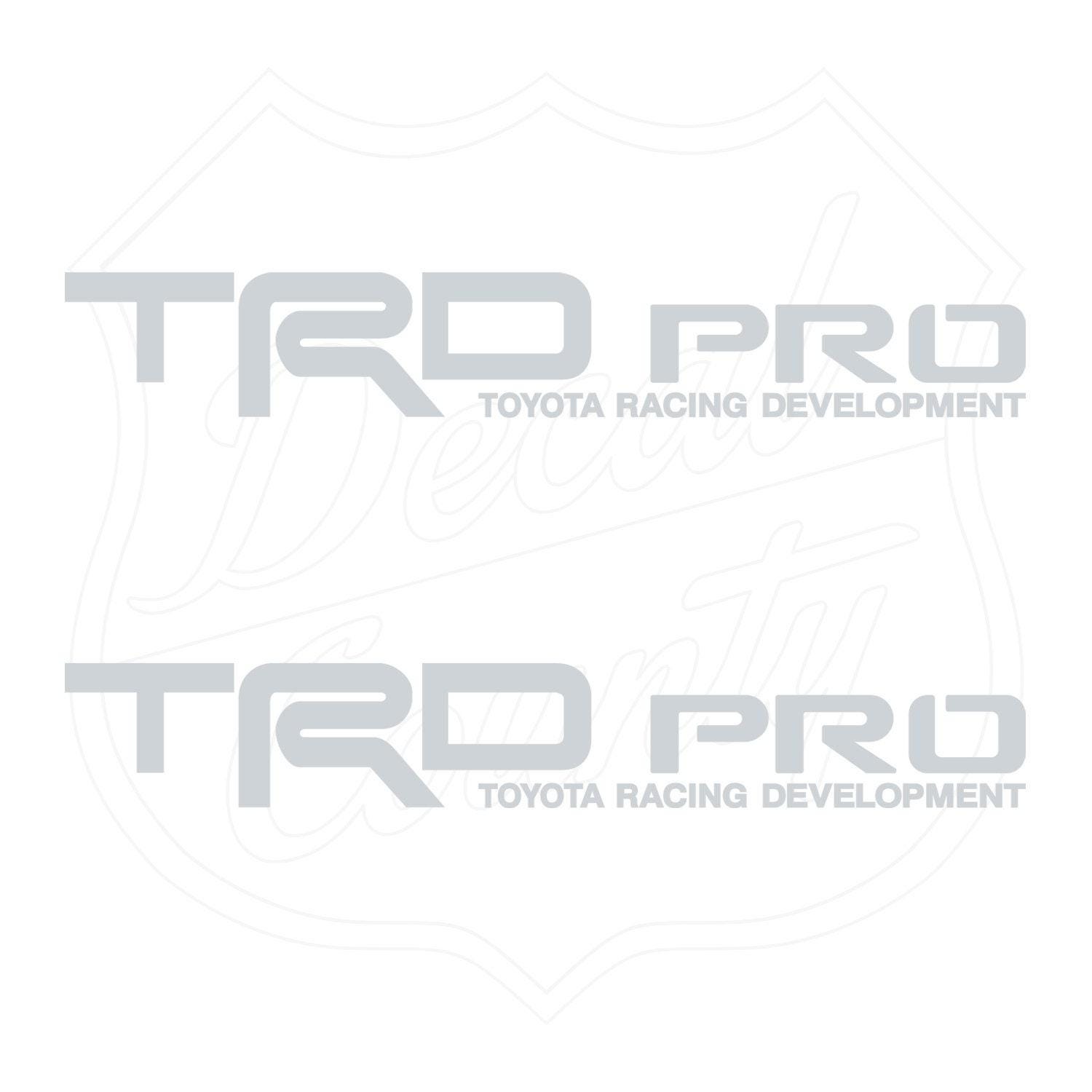 TRD PRO Toyota Racing Development Decals 18" X 2.7" - Etsy