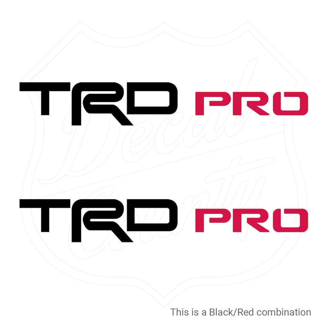 TRD PRO Toyota Racing Development Decals 18 X 2.7 - Etsy