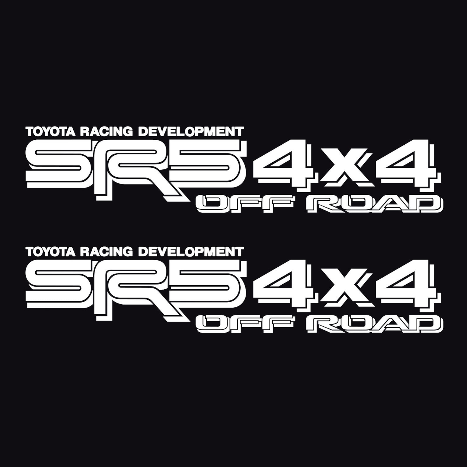 Toyota Racing Development SR5 4x4 off Road Decals - Etsy