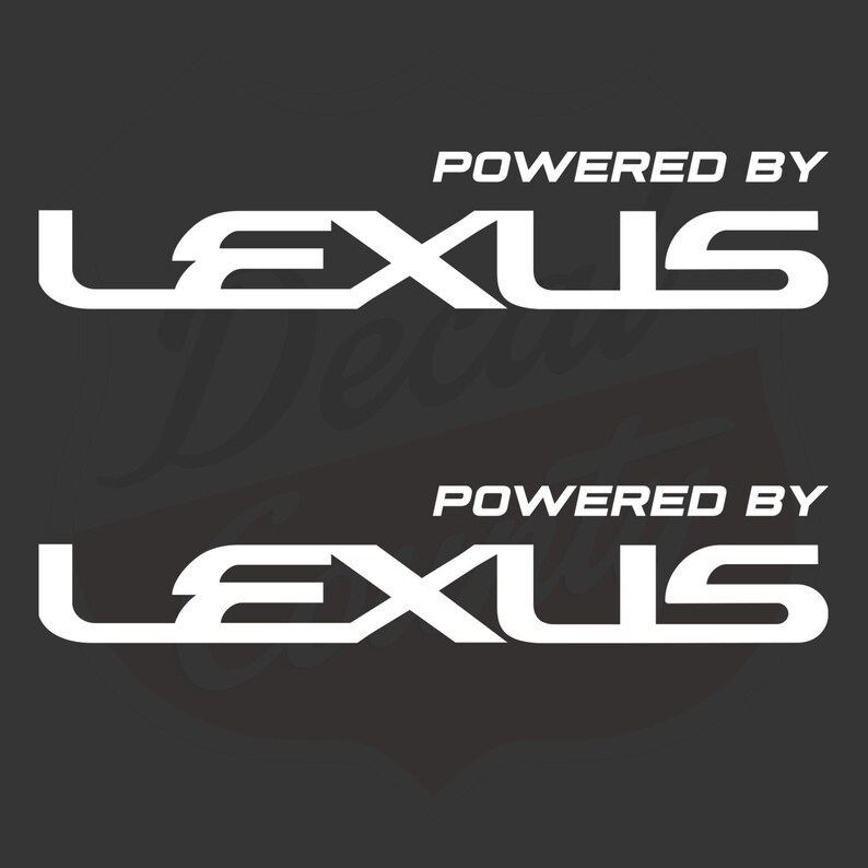 Powered by Lexus Decals Set - Etsy