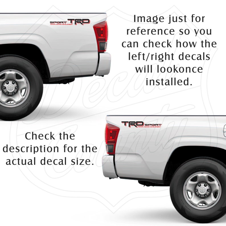TRD Sport Toyota Racing Development Mirrored Custom Decals - Etsy