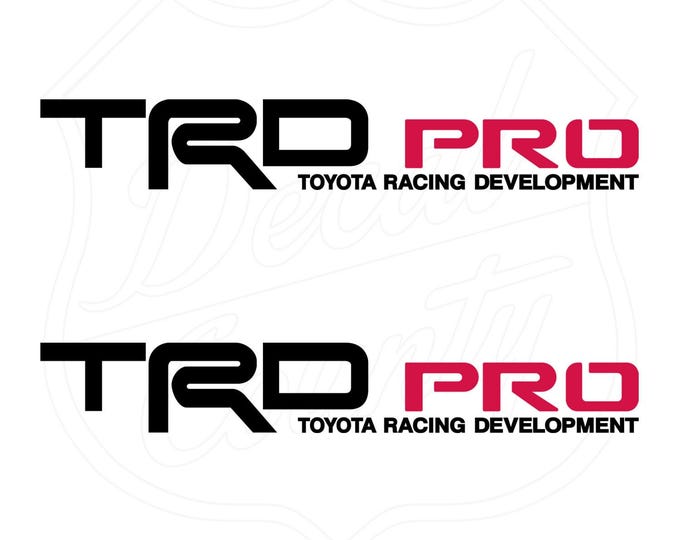 TRD Pro Toyota Racing Development Tacoma Tundra Bed Tailgate Decal ...