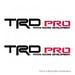 TRD PRO Toyota Racing Development Decals 18" X 2.7" - Etsy