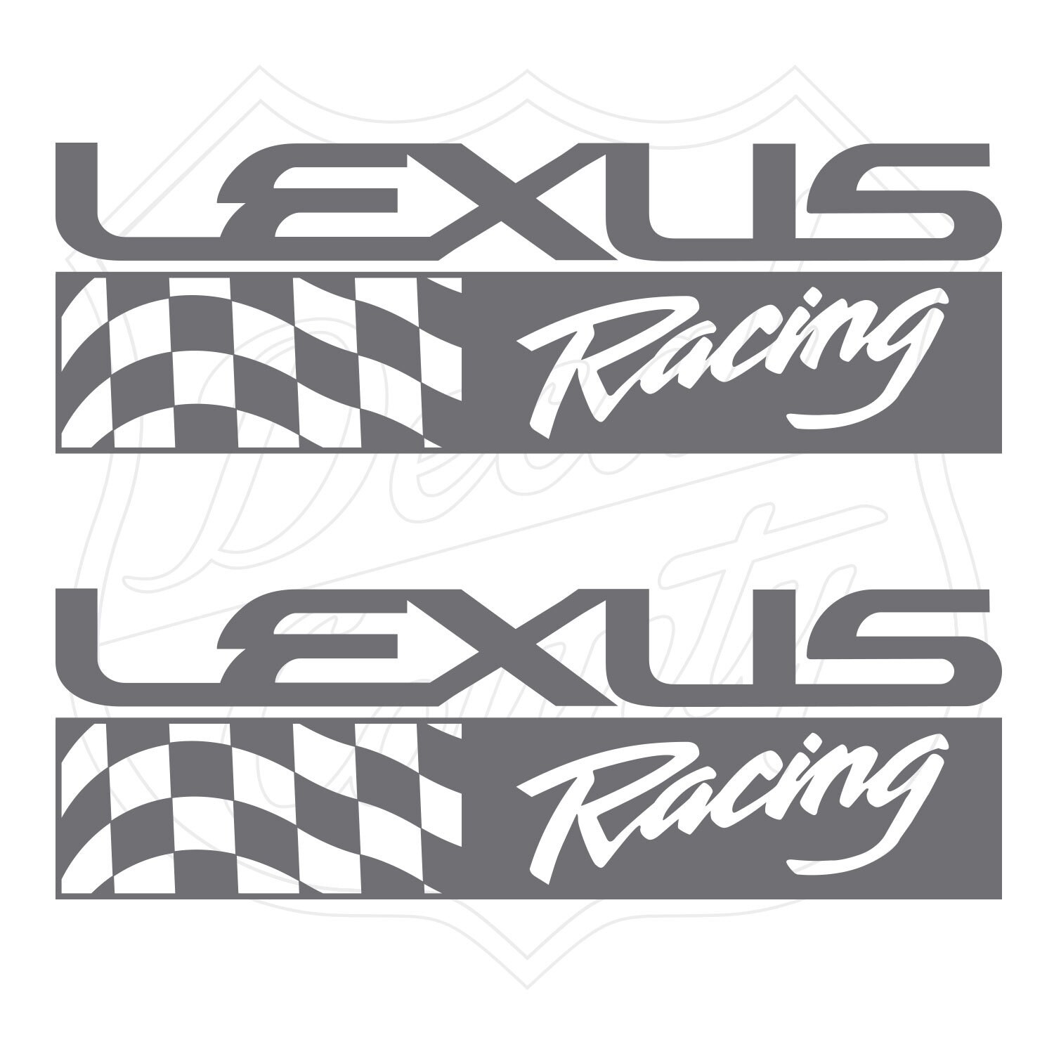 Lexus Racing Motor Sport Flag Decal Set - Etsy