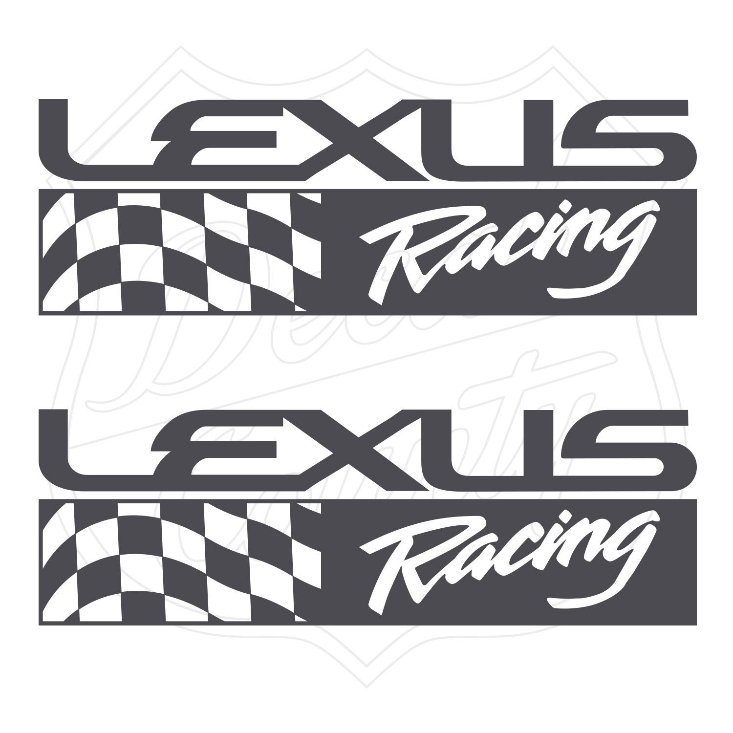 Lexus Racing Motor Sport Flag Decal Set - Etsy