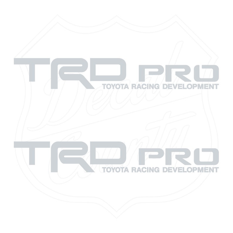 TRD PRO Toyota Racing Development Decals 18 X 2.7 - Etsy