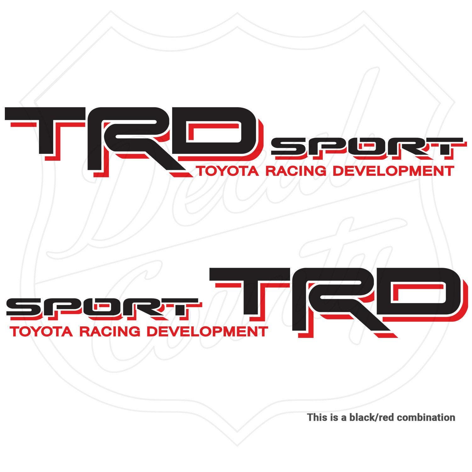 TRD Sport Toyota Racing Development Mirrored Custom Decals - Etsy