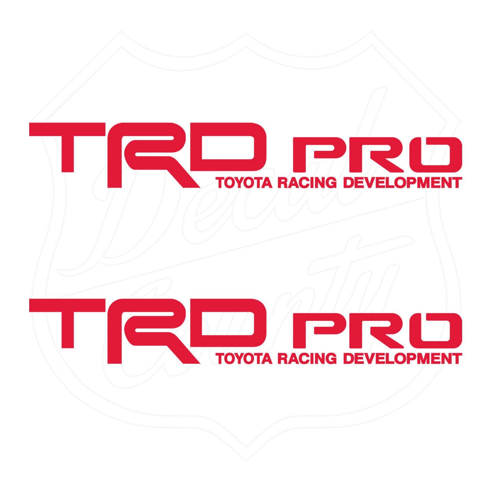 TRD PRO Toyota Racing Development Decals 18" X 2.7" - Etsy