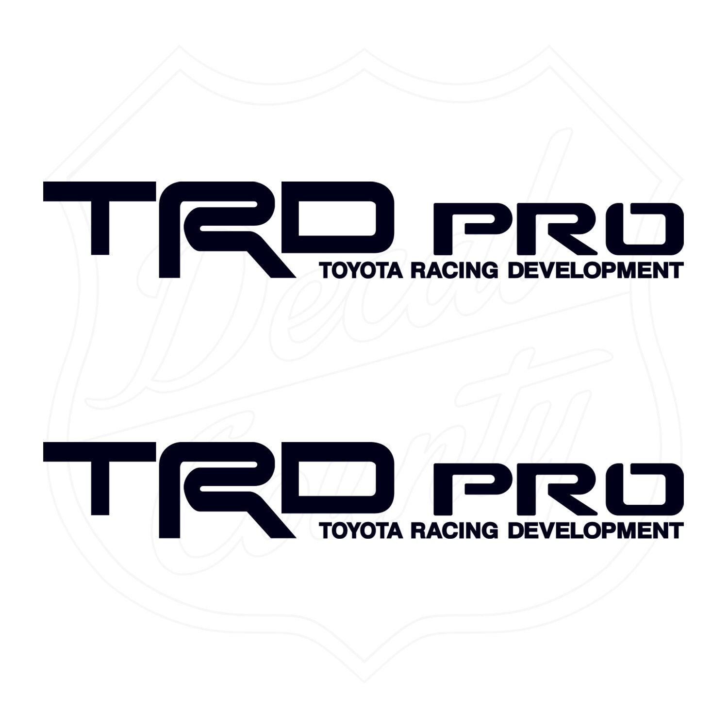 TRD PRO Toyota Racing Development Decals 18" X 2.7" - Etsy
