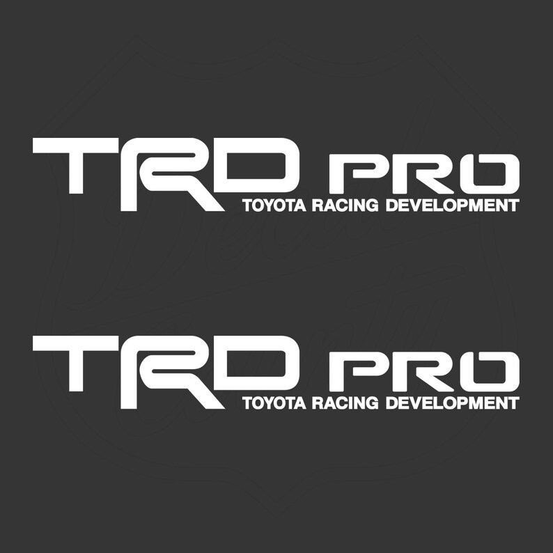 TRD PRO Toyota Racing Development Decals 18 X 2.7 - Etsy