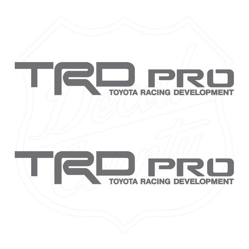 TRD PRO Toyota Racing Development Decals 18 X 2.7 - Etsy