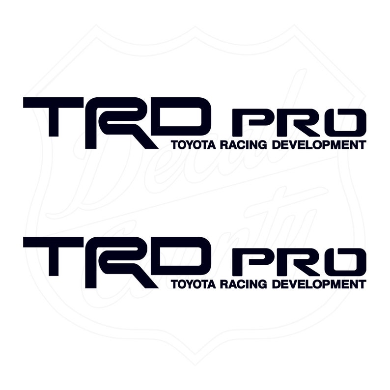 TRD PRO Toyota Racing Development Decals 18 X 2.7 - Etsy