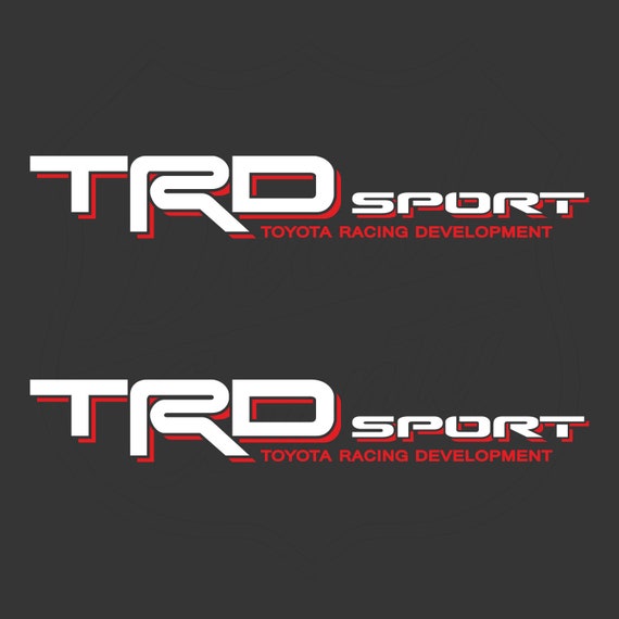 TRD Sport Toyota Racing Development Decals - Etsy