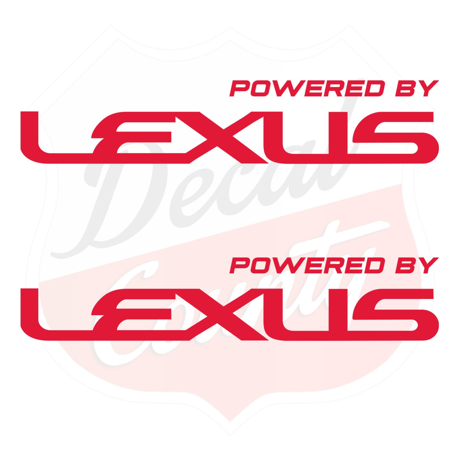 Powered by Lexus Decals Set - Etsy