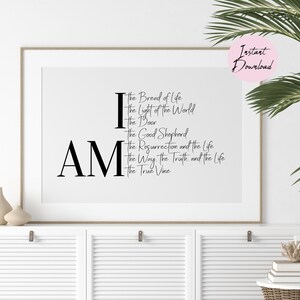 Jesus I Am, Printable Bible Verse, Christian Decor, Scripture Prints ...