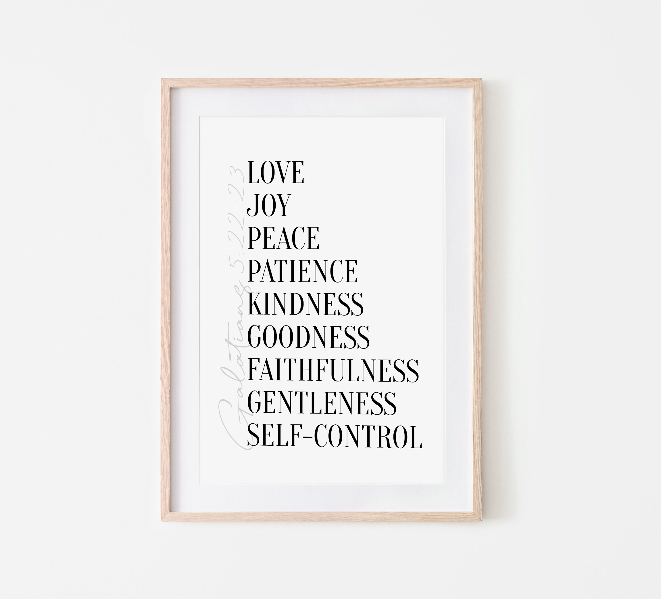 Fruit of the Spirit Bible Verse Print Printable Bible Verse | Etsy