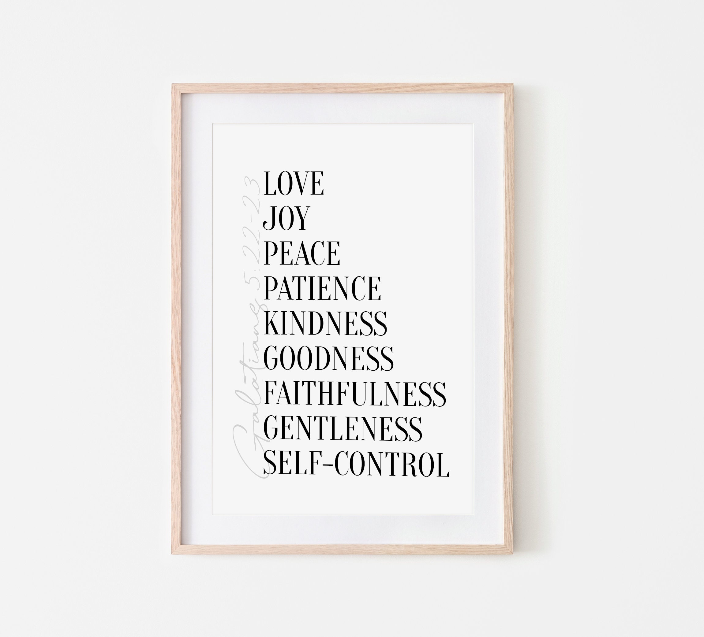 Fruit of the Spirit, Minimal Christian Art, Modern Christian Art, Bible ...